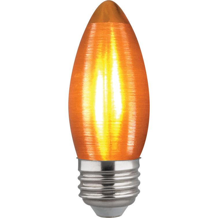 Satco 2 Watt (20 Watt Equivalent), C11 LED, Dimmable Light Bulb, E26/Medium (Standard) Base ...